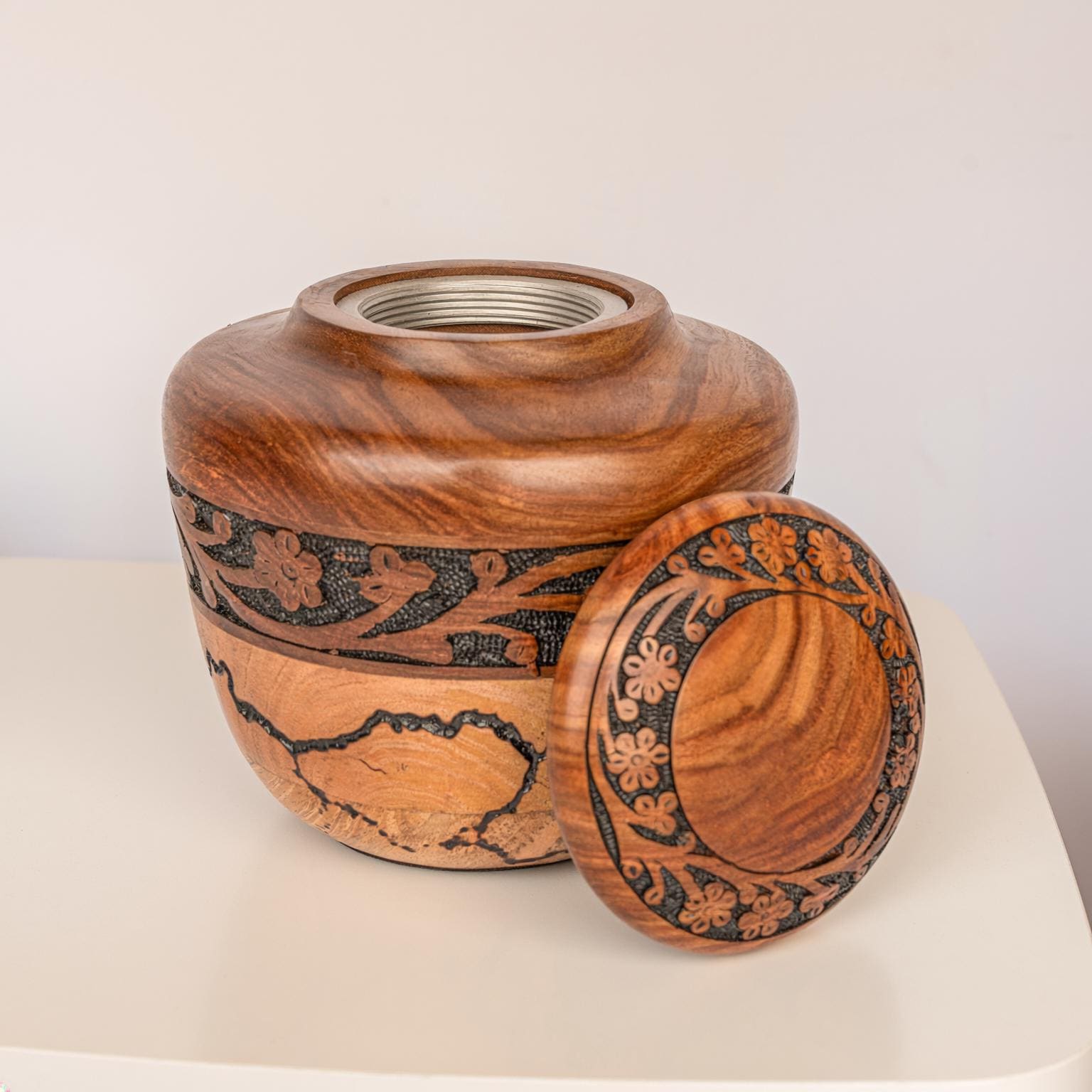 Personalized Wooden Urns for Human Ashes Full Size Handmade Unique ...