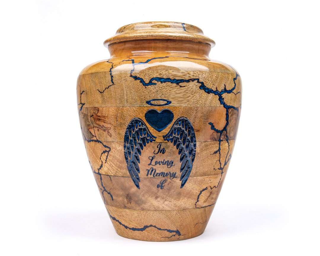 Displayex India Handmade Engraved Angel Urns for Human Ashes Cremation ...