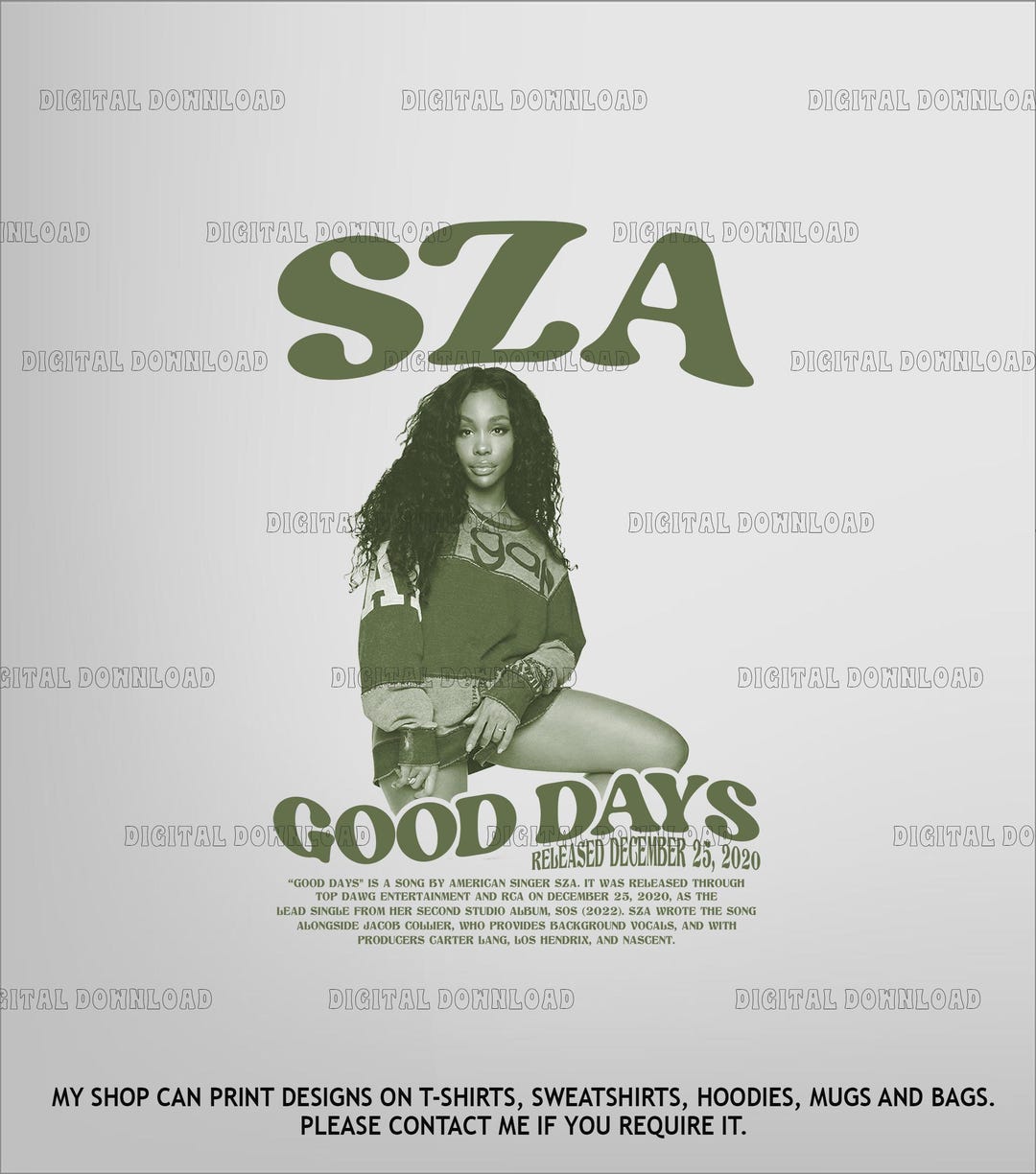 SZA Fans Png, Gooddays SZA Png, Retro SZA 2024 Gooddays Png, Sza Svg ...