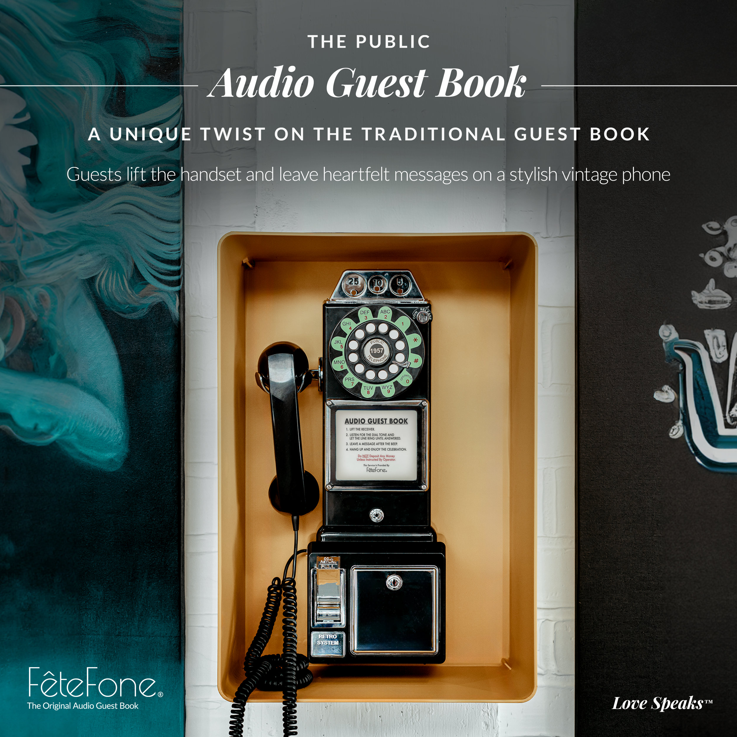 Vintage Audio Guestbook Phone by Fêtefone® / the Original Audio Guest ...