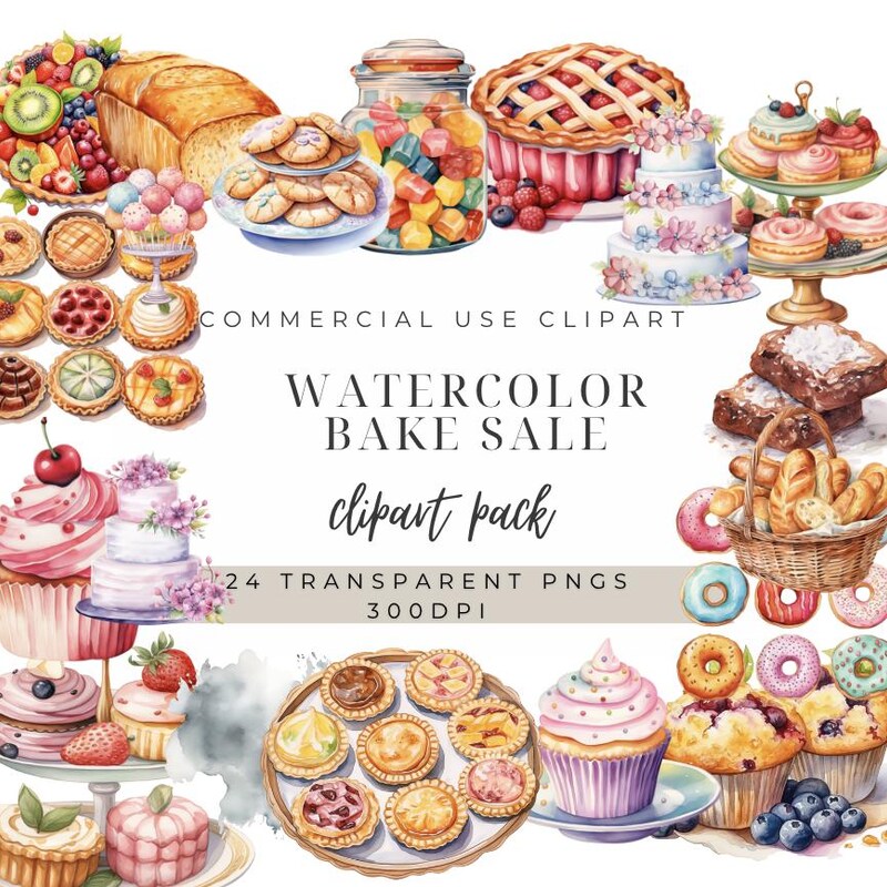 Bake Sale Clip Art - Etsy
