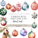 Christmas Ornaments Clipart | Commercial Use | Xmas Ornaments ...