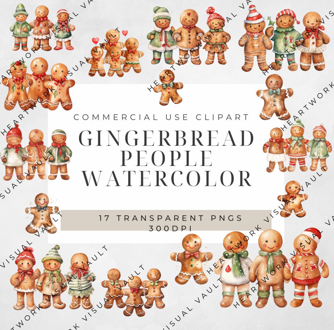 Christmas Clipart | Gingerbread Man Png | Commercial Use | Gingerbread ...