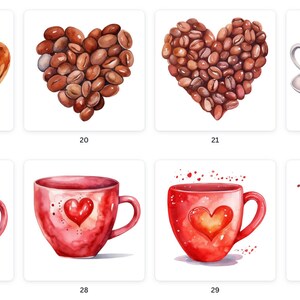 Coffee Valentine Clipart | Commercial Use | Love Clipart | Coffee Love ...