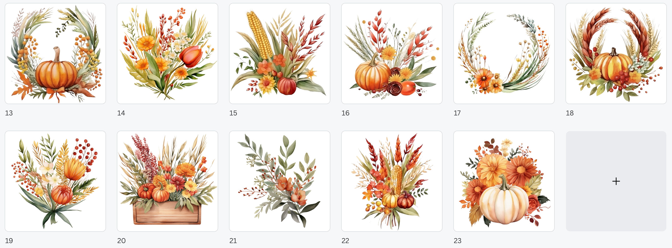 Fall Clipart | Pumpkin Clipart | Harvest Clipart | Pumpkin Floral Png ...