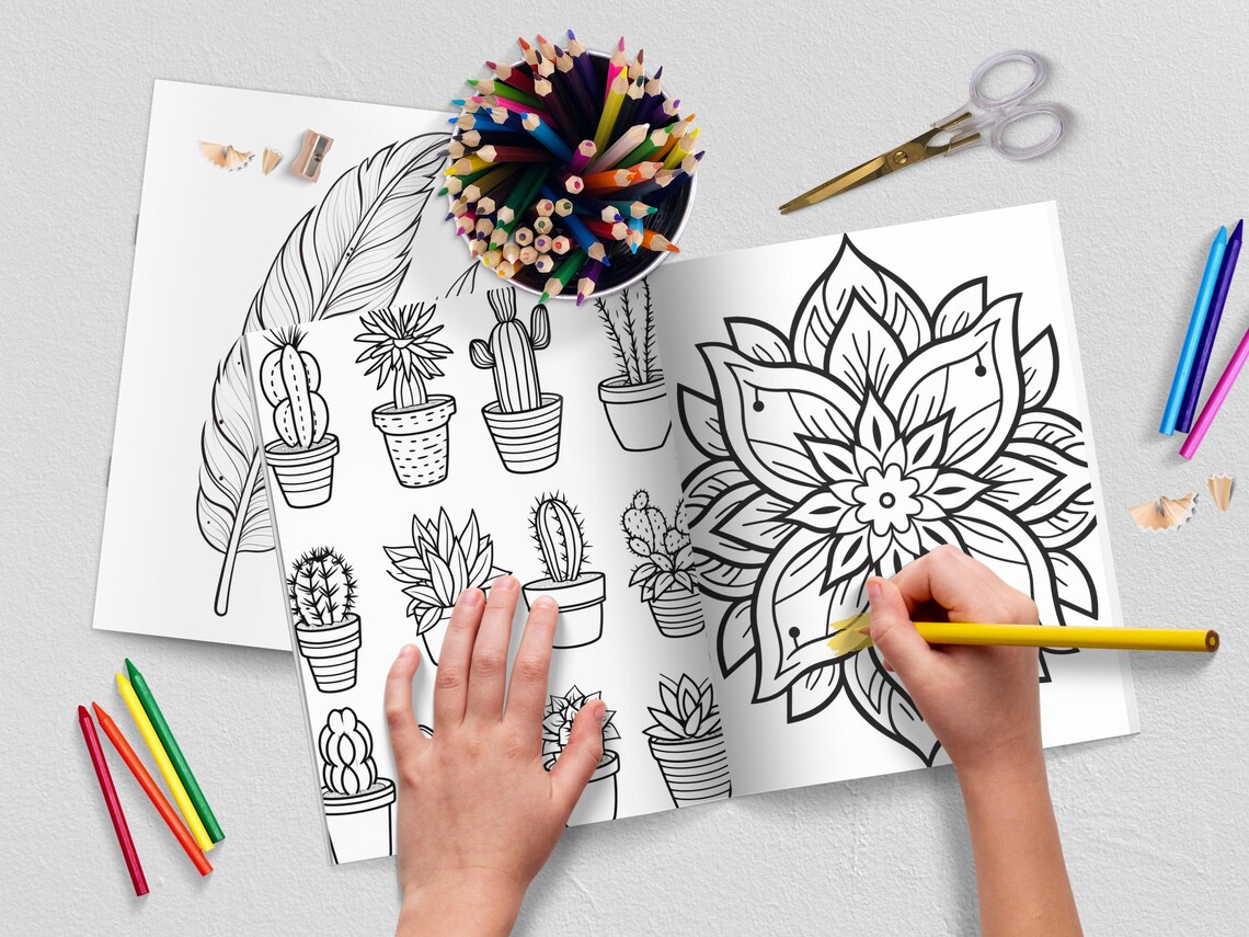 20 Boho Coloring Pages: Mindfulness Art (printable PDF) - Etsy