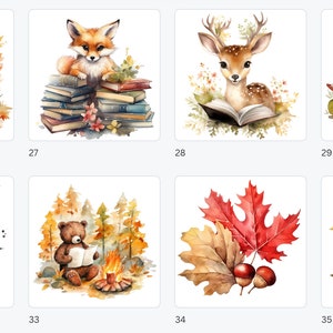 Woodland Animals Clipart | Forest Animals | Woodland Nursery Decor ...