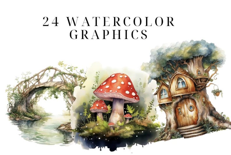 Enchanted Forest Clipart | Fairy Forest Png | Fantasy Clipart | Magic ...