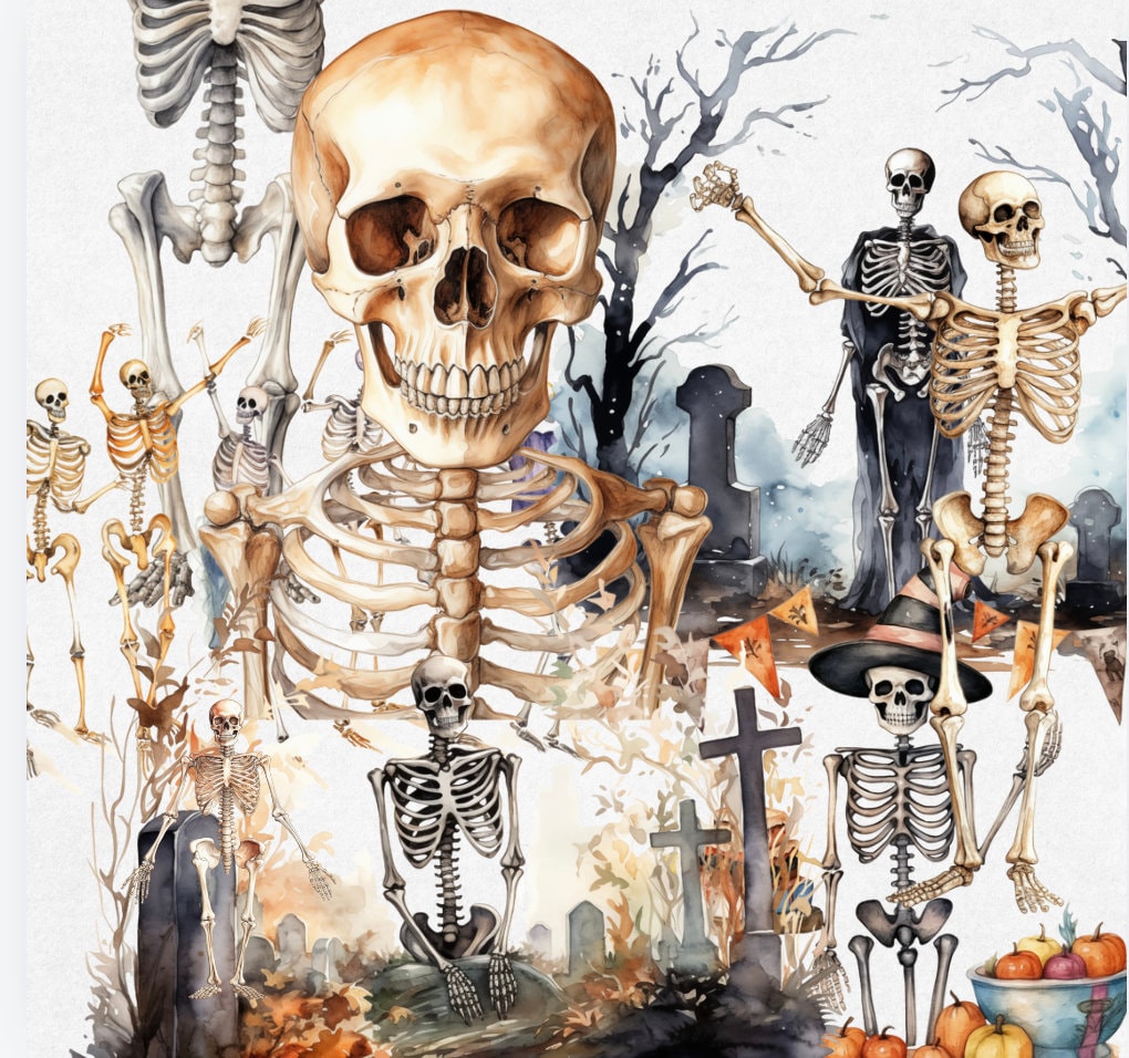 Funny Skeleton Clipart | Spooky Skeletons | Skeleton PNG Images ...