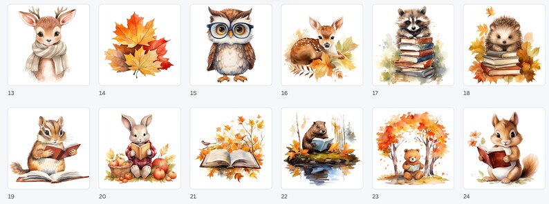 Woodland Animals Clipart | Forest Animals | Woodland Nursery Decor ...