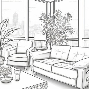 22 Interior Design Coloring Pages | Adult Coloring | Beautiful Living ...