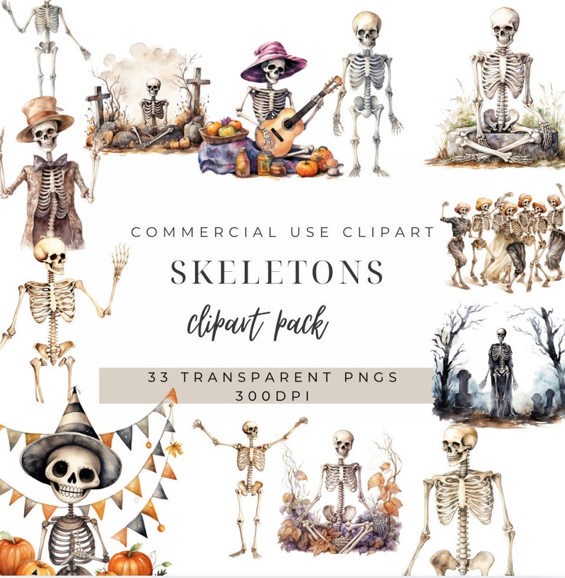 Funny Skeleton Clipart | Spooky Skeletons | Skeleton PNG Images ...