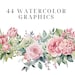 Wedding Flower Clipart Png | Green Tones | Commercial Use | Pink Mint ...