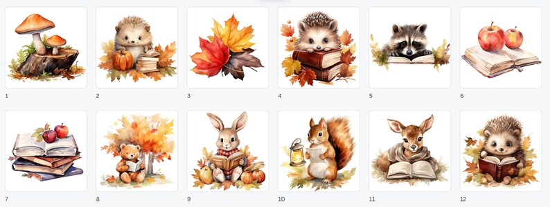 Woodland Animals Clipart | Forest Animals | Woodland Nursery Decor ...