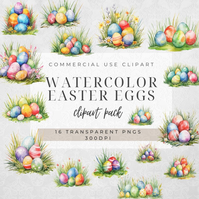 Easter Egg Clipart - Etsy