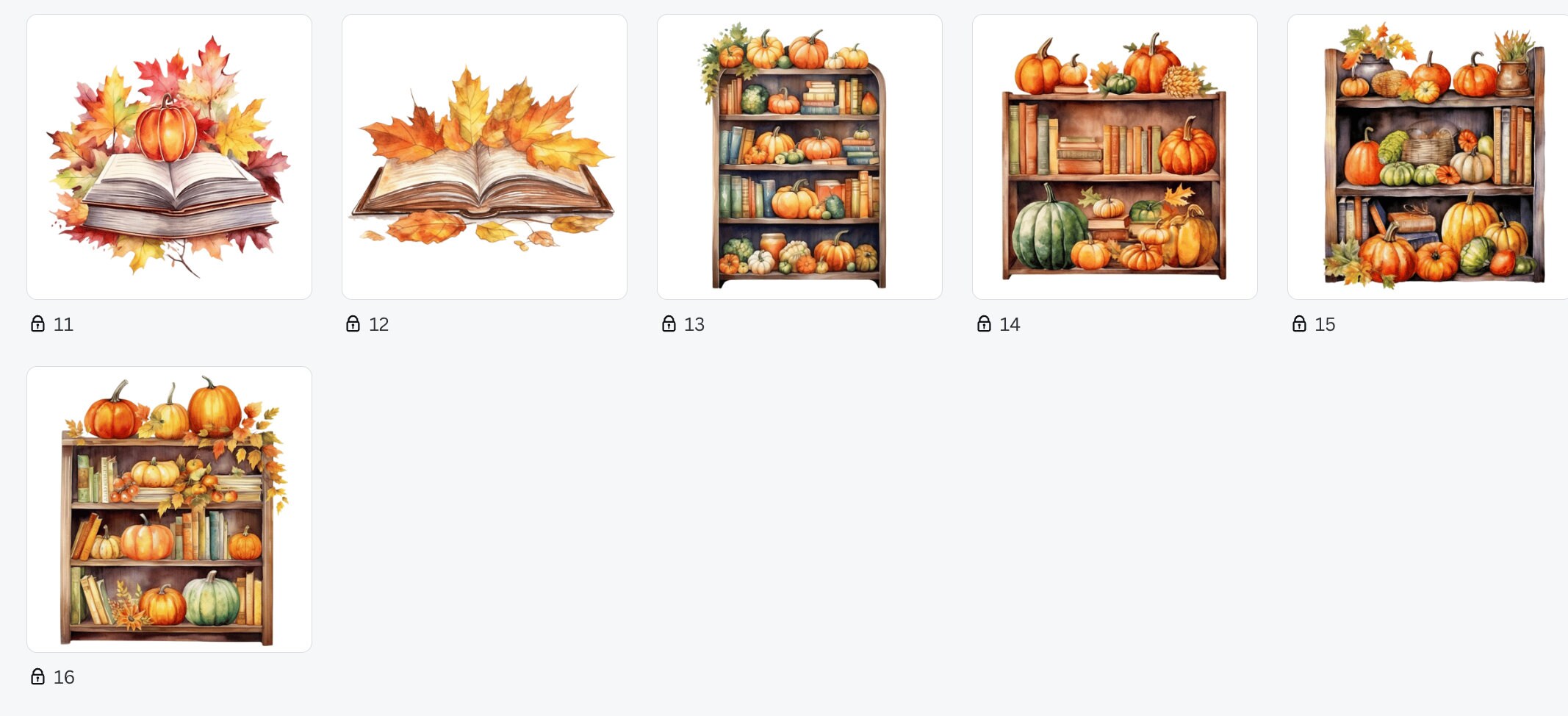 Fall Clipart Transparent Png Fall Books Bundle Digital Download ...