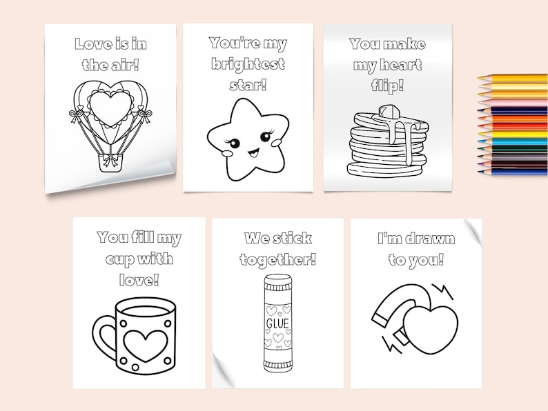 Love Pun Coloring Pages, 50 Printable Sheets (digital Download) - Etsy