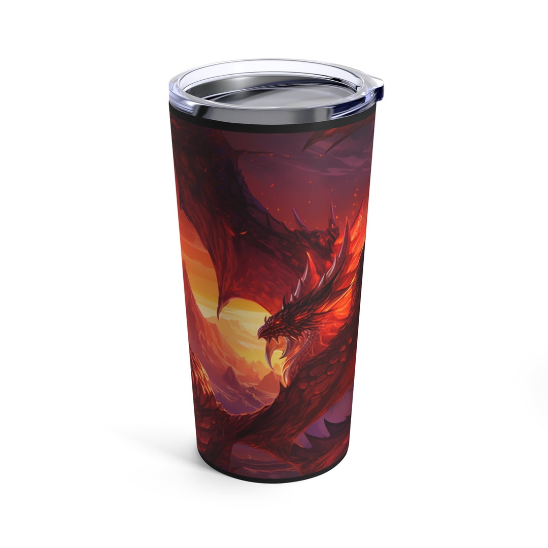 Dragon Tumbler, 20 Oz Tumbler Dracius, the Fireborn - Etsy