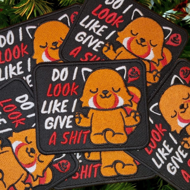 Do I Look Like I Give a Shit Embroidery Patch - Embroidered Patch - Etsy