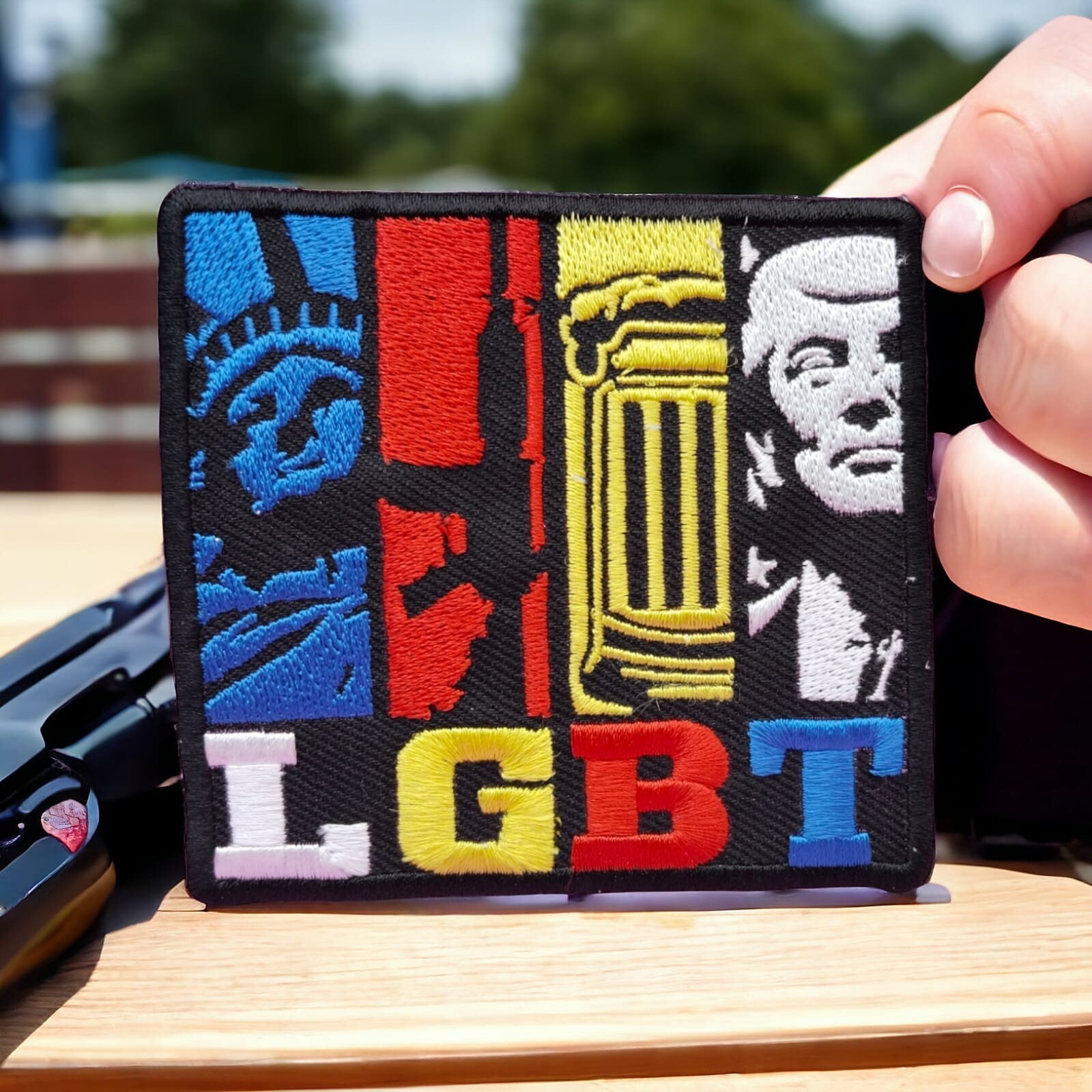 LGBT Liberty Guns Beer Trump Embroidery Patch Embroidered Patch - Etsy