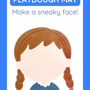 Play Dough Mat ~ Make a Face - Etsy