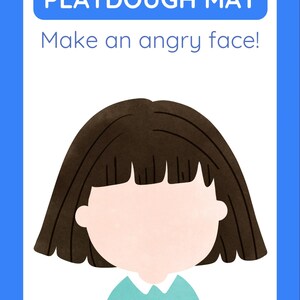 Play Dough Mat ~ Make a Face - Etsy