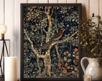 William Morris Print, Tree of Life William Morris Poster, William Morris Exhibition Print ...