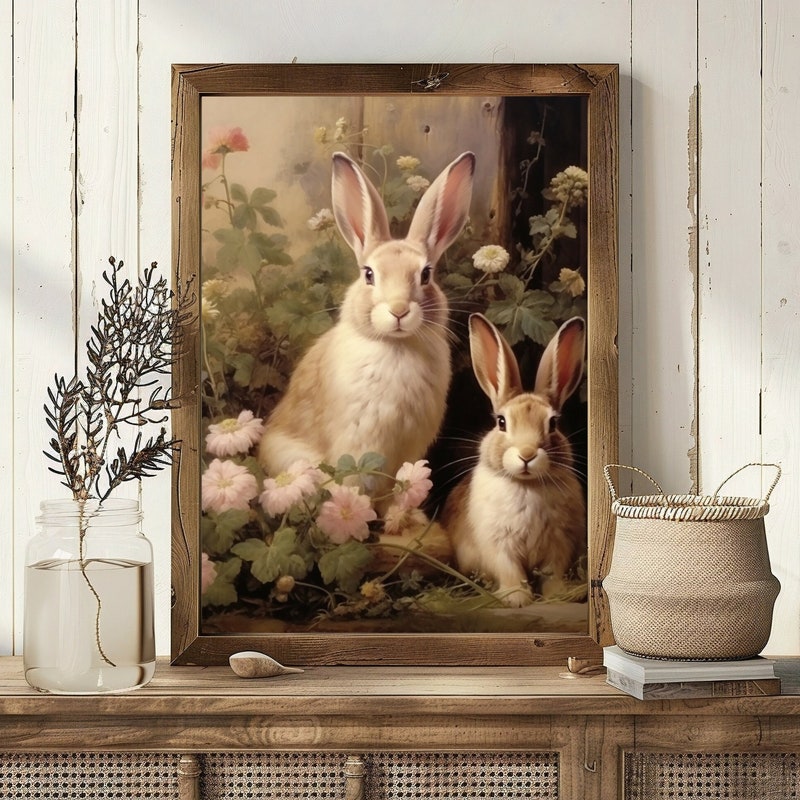 Bunny Wall Art - Etsy