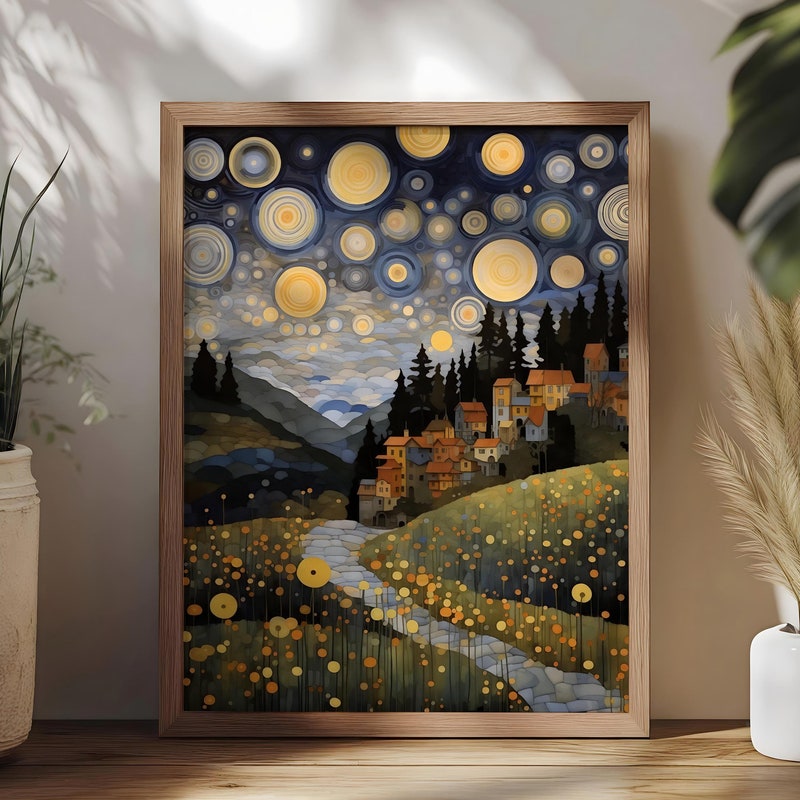 Poster Klimt Towns - Etsy UK
