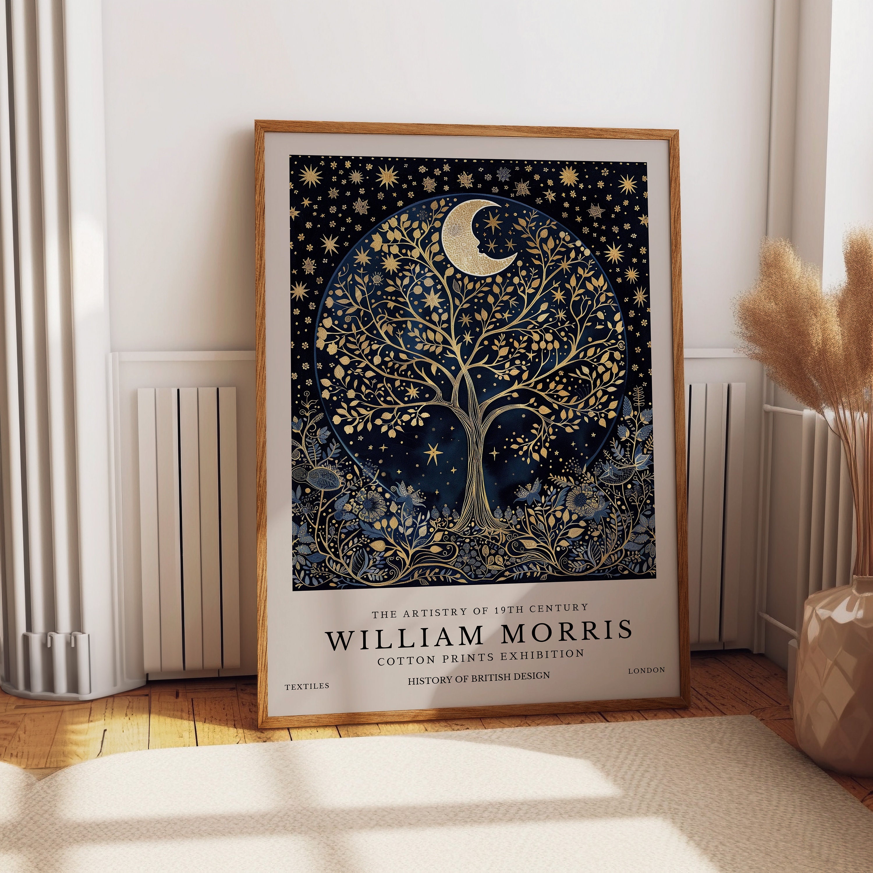 Mond und Stern William Morris Druck, William Morris Poster, William ...