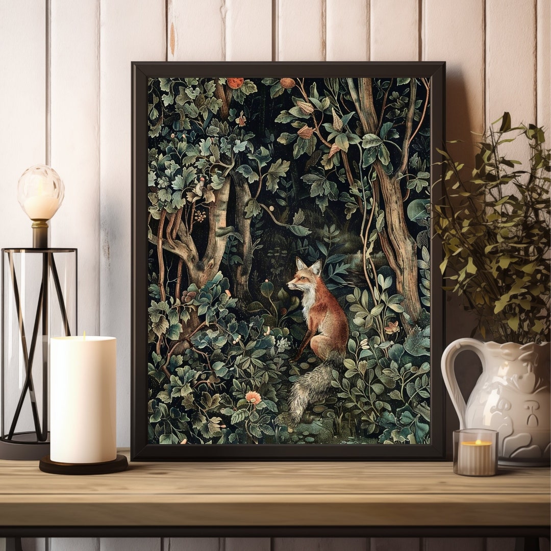 William Morris Drucke, William Morris Ausstellungsdruck, dunkler ...