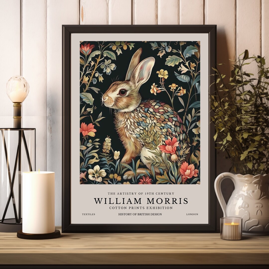 Rabbit William Morris Print, William Morris Poster, William Morris ...