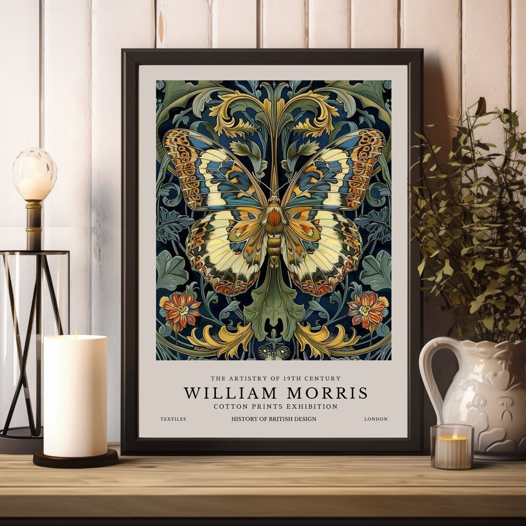 William Morris Print, William Morris Exhibition Print, William Morris Poster, Vintage Wall Art ...