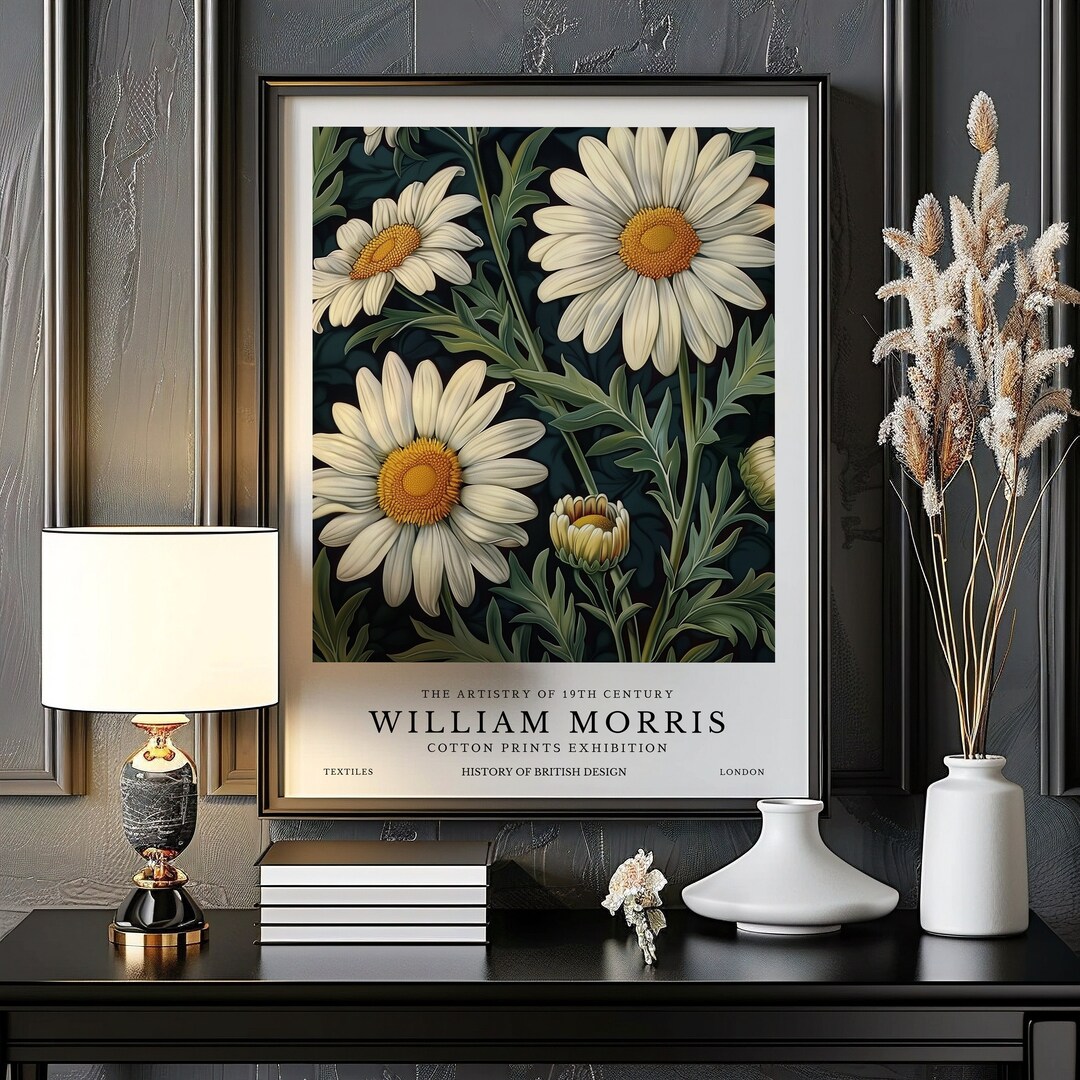 William Morris Print, William Morris Daisy Print Exhibition, William ...