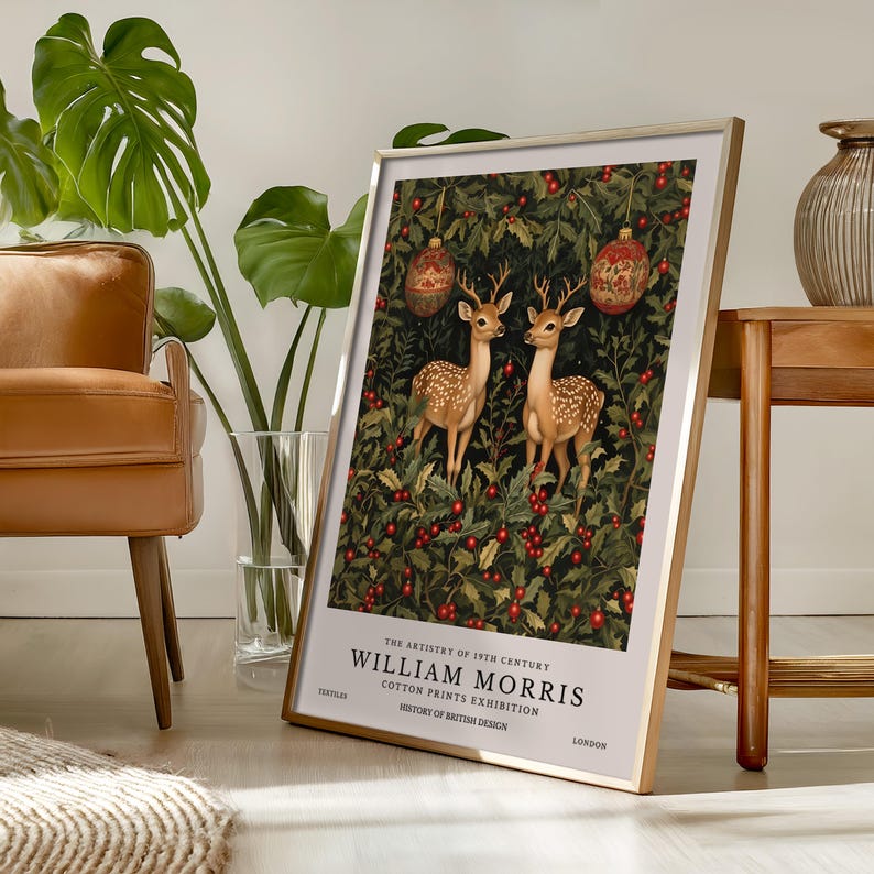 William Morris Fawns Print, William Morris Poster, William Morris ...