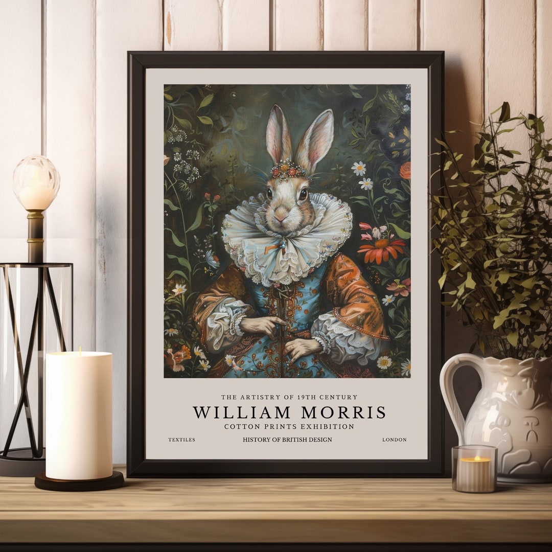 William Morris Print, William Morris Exhibition Print, William Morris ...