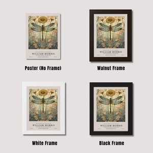 William Morris Dragonfly Print, William Morris Poster, William Morris Exhibition Print, Vintage ...