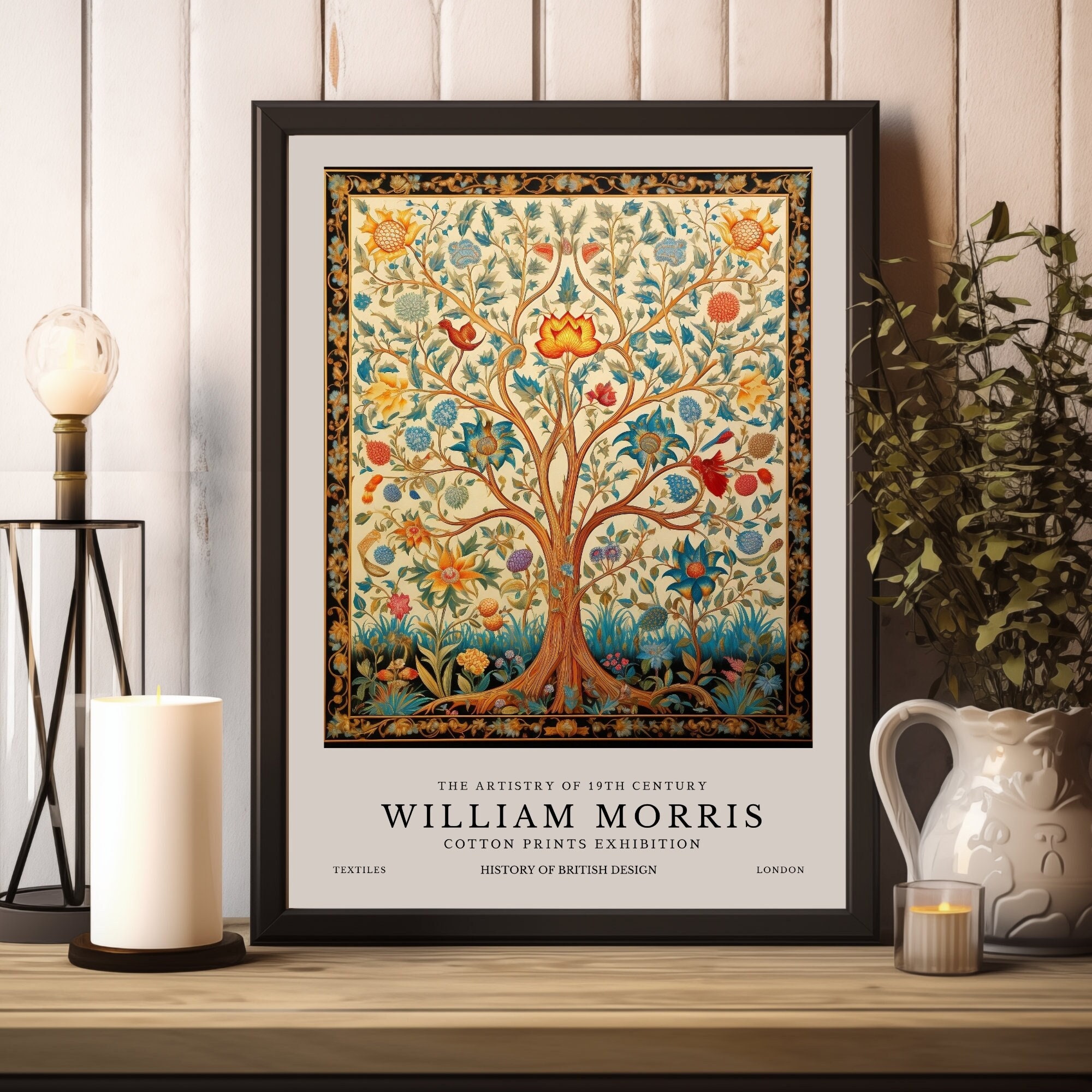 Tree of Life William Morris Print, William Morris Exhibition Poster, William Morris Poster ...