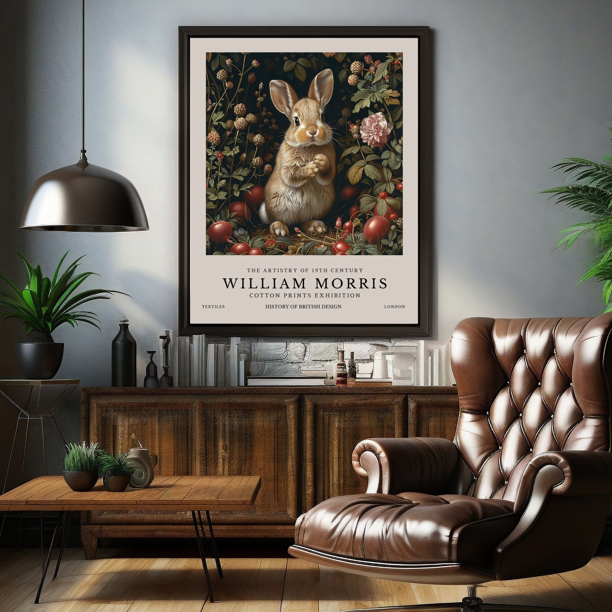 William Morris Print, William Morris Exhibition Print, William Morris ...