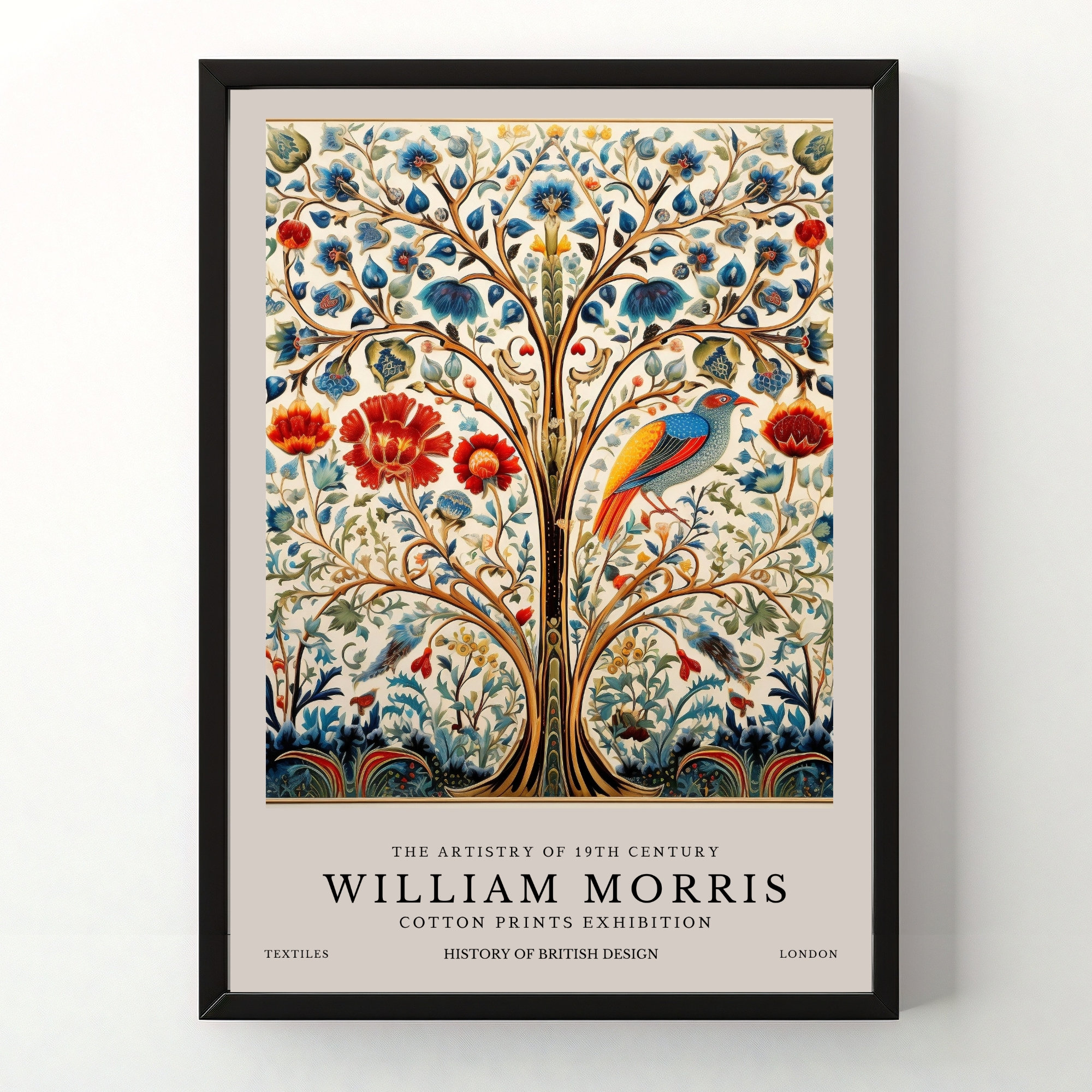 William Morris Print, William Morris Poster, William Morris Exhibition Print, Vintage Wall Art ...