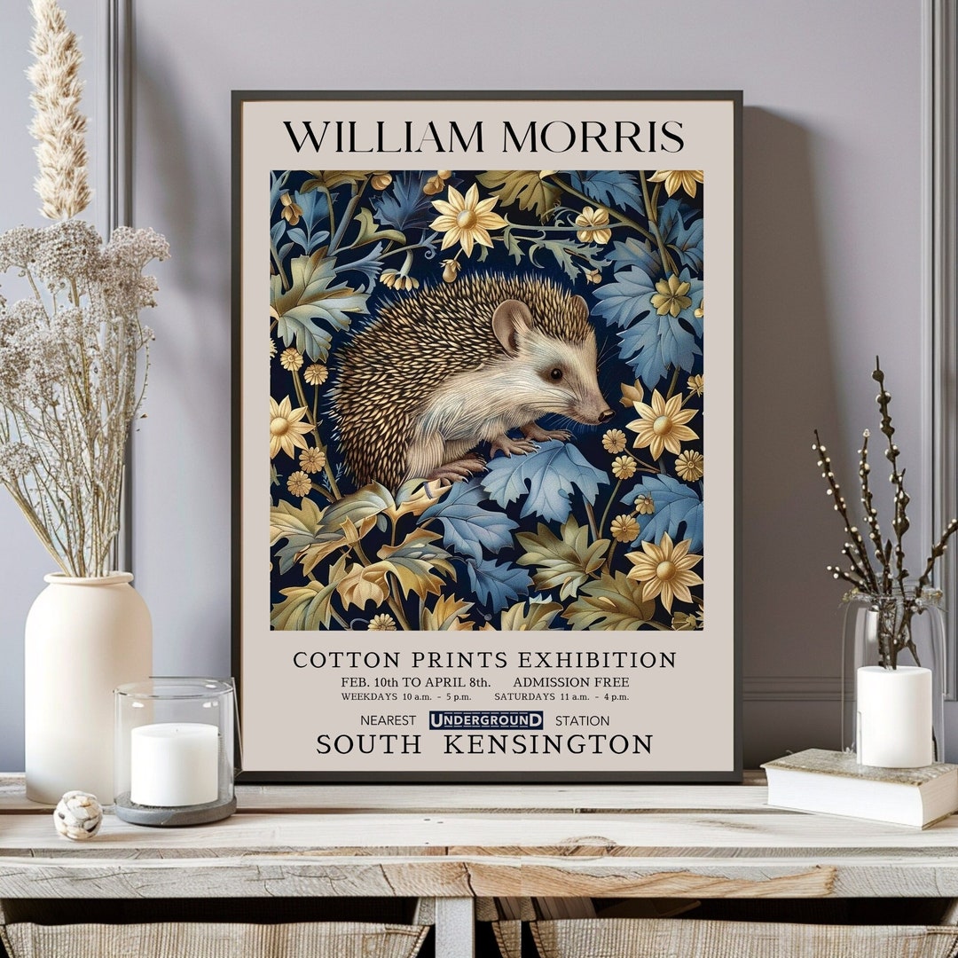 William Morris Hedgehog Print, William Morris Ausstellungsdruck ...