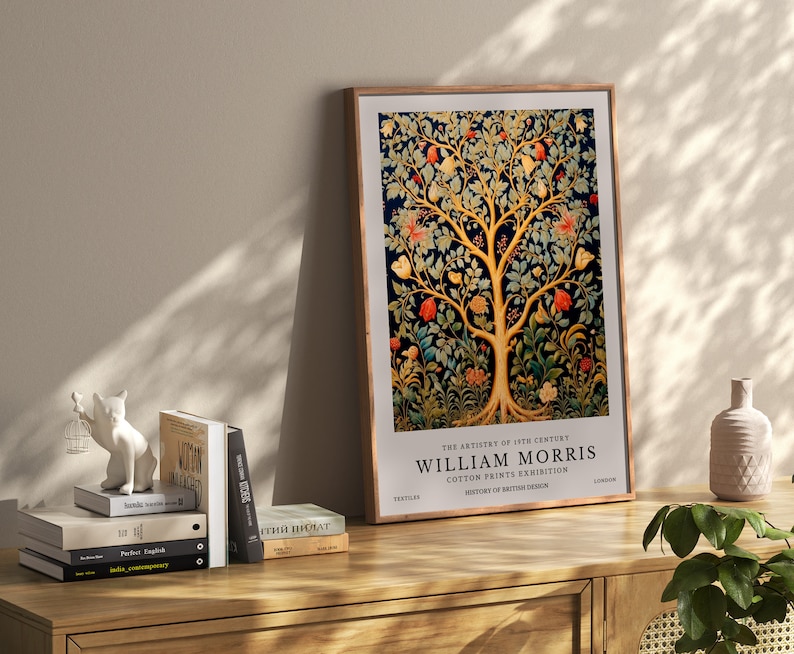 William Morris Tree of Life Print, William Morris Exhibition Poster, William Morris Poster ...