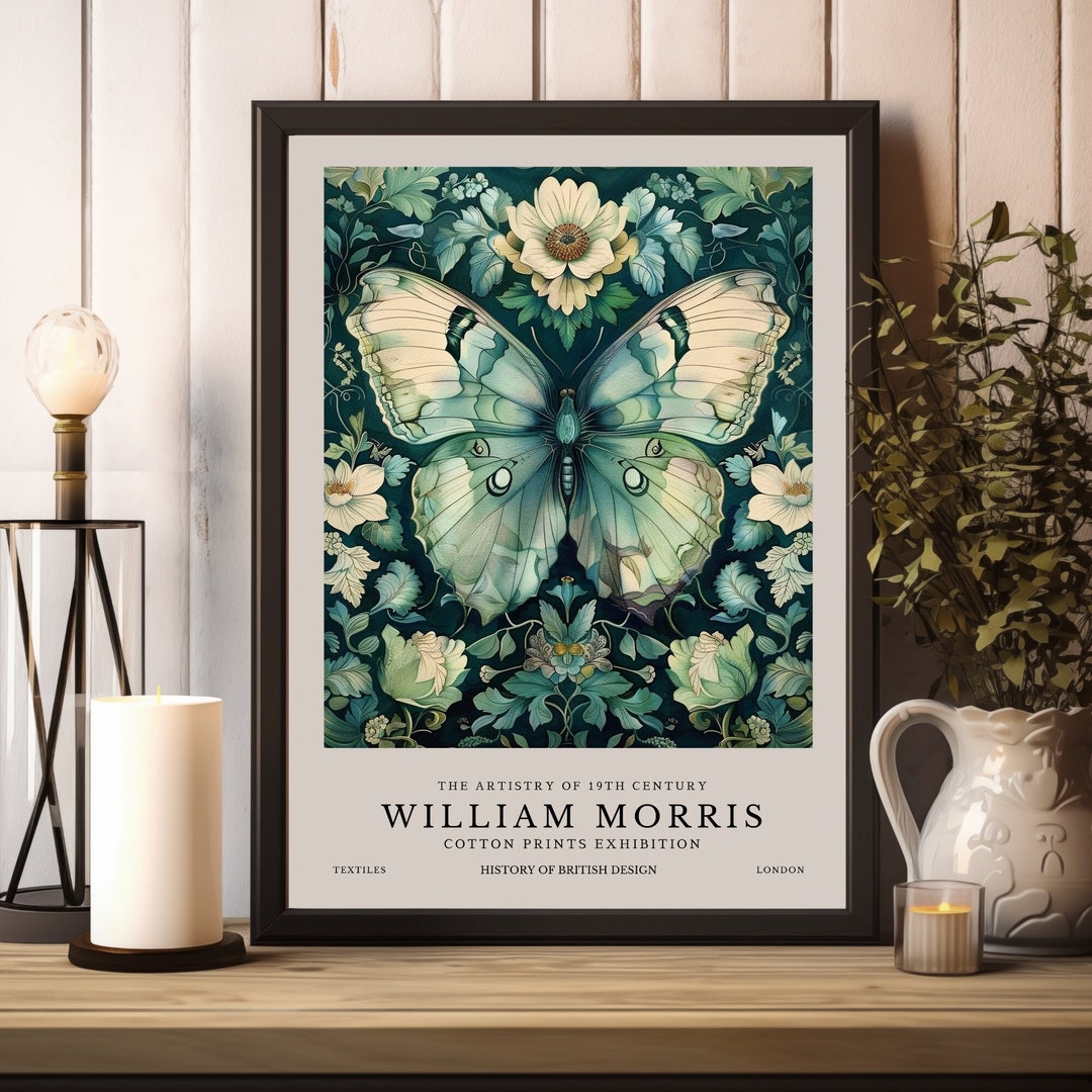 William Morris Print, William Morris Exhibition Print, William Morris ...