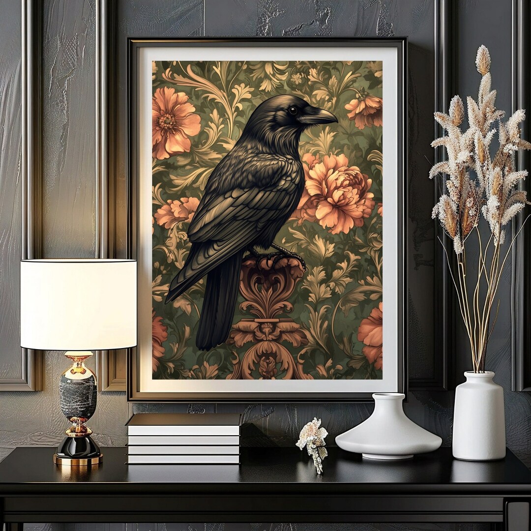 Raven William Morris Print, William Morris Exhibition Print, William ...