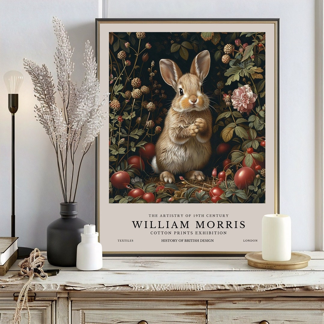 William Morris Print, William Morris Exhibition Print, William Morris ...