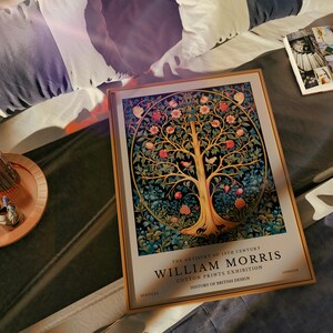 Tree of Life William Morris Print, William Morris Exhibition Poster, William Morris Poster ...