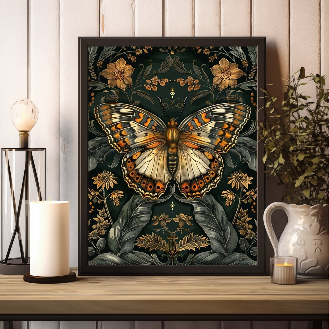 William Morris Print, William Morris Exhibition Print, Dark William ...