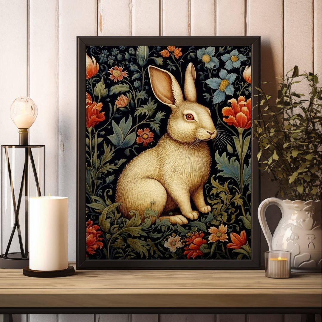 William Morris Rabbit Print, William Morris Poster, William Morris ...