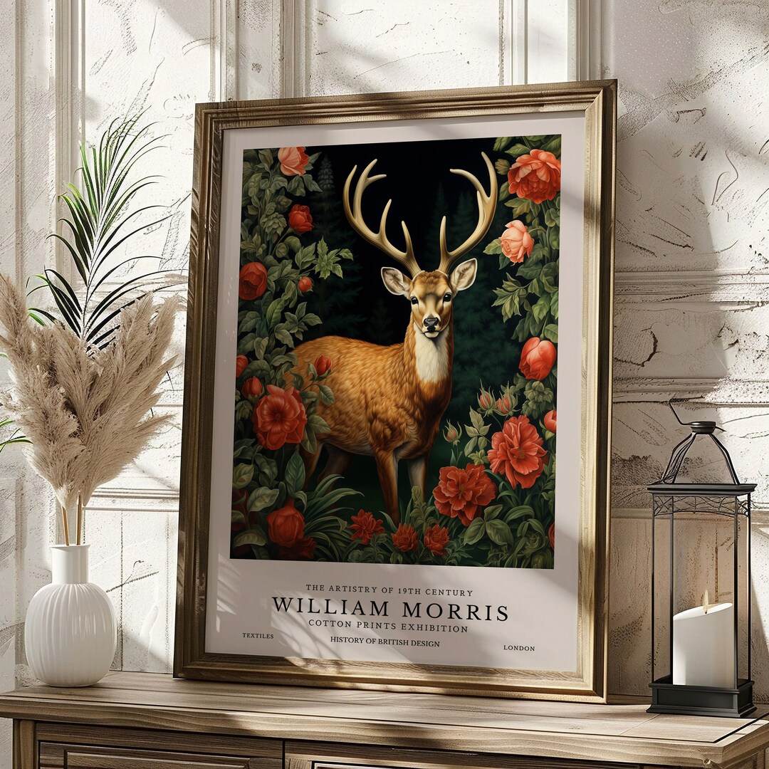 William Morris Deer Print William Morris Poster William Morris