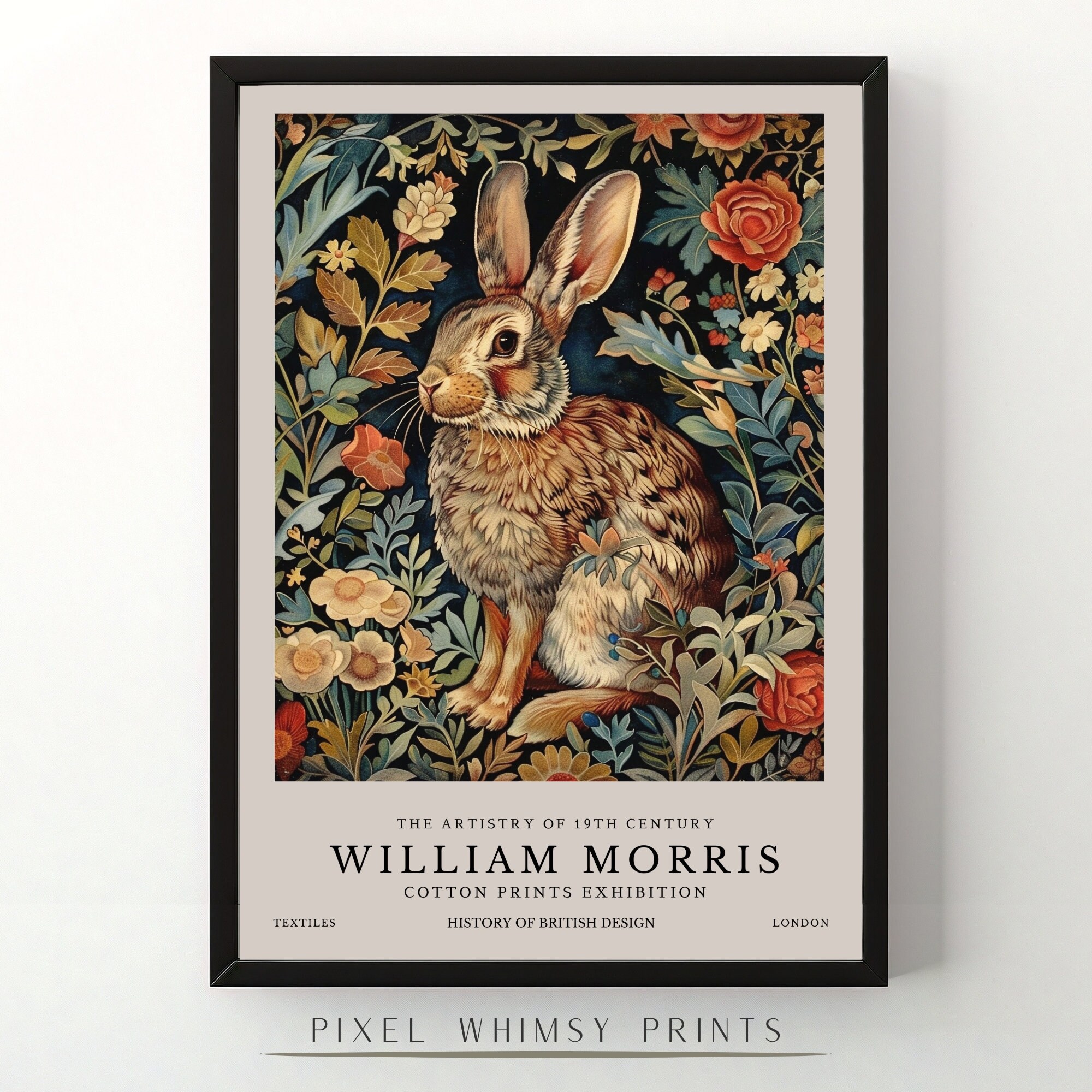 William Morris Rabbit Print, William Morris Poster, William Morris ...